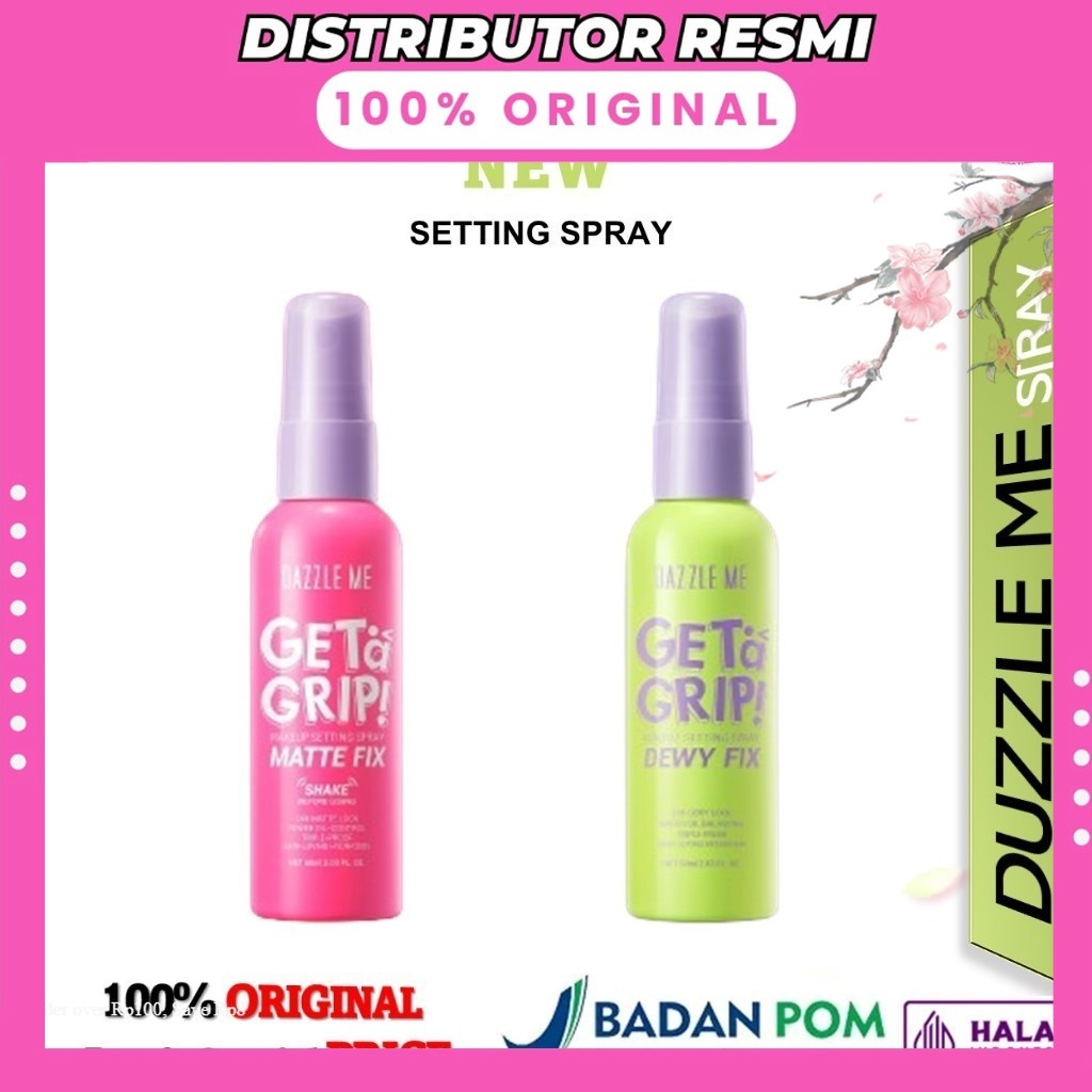 Jual Setting Spray DAZZLE ME Get a Grip! Makeup Matte Fix | Smooth ...
