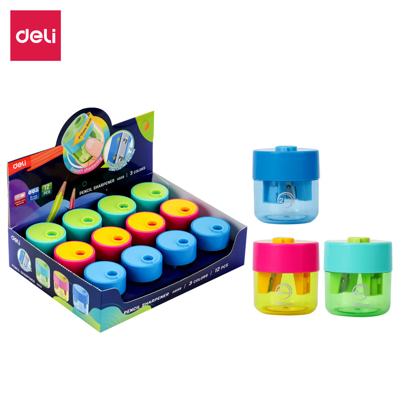 Jual Deli | Rautan Pensil (Pencil Sharpener) | 2 Lubang | E0531 ...