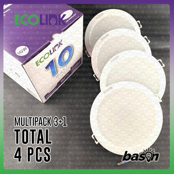 Jual ECOLINK MULTIPACK isi 4 bh EDL190 10W 5 inch D125 - Lampu Plafon ...