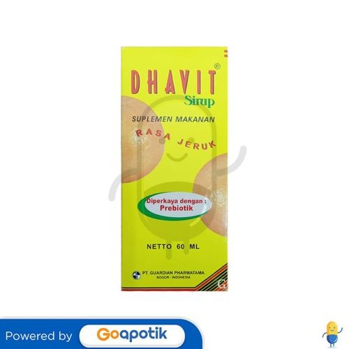 Jual Dhavit Syrup Isi 60 Ml Botol | Shopee Indonesia
