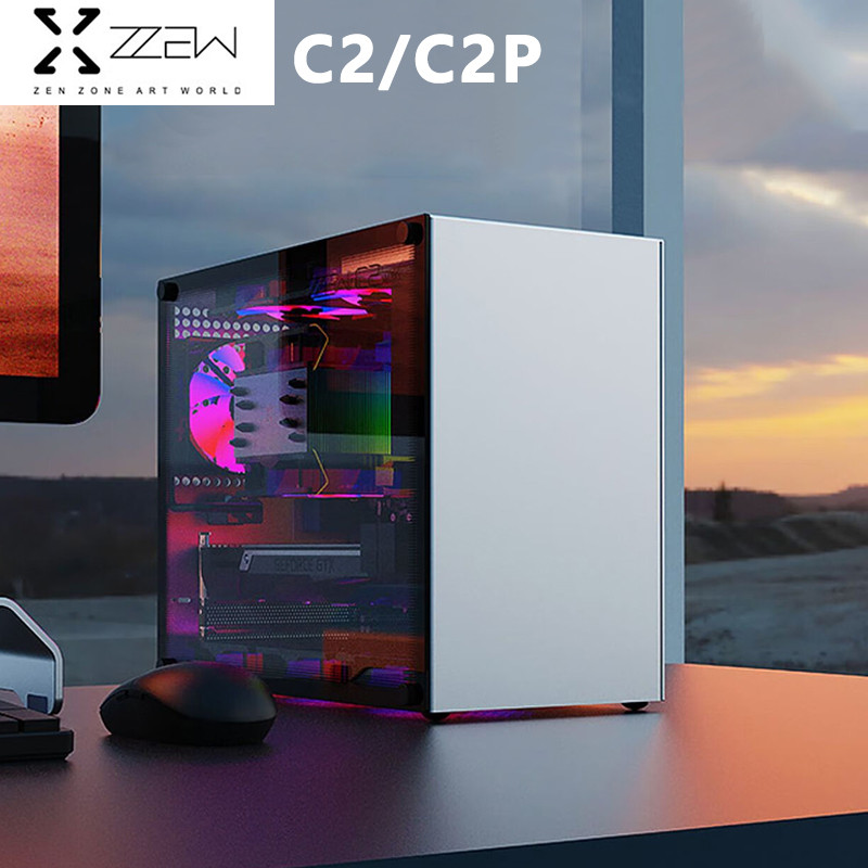 Jual ZZAW C2 C2P M-ATX Computer Case Side Transparent MINI-ITX All ...