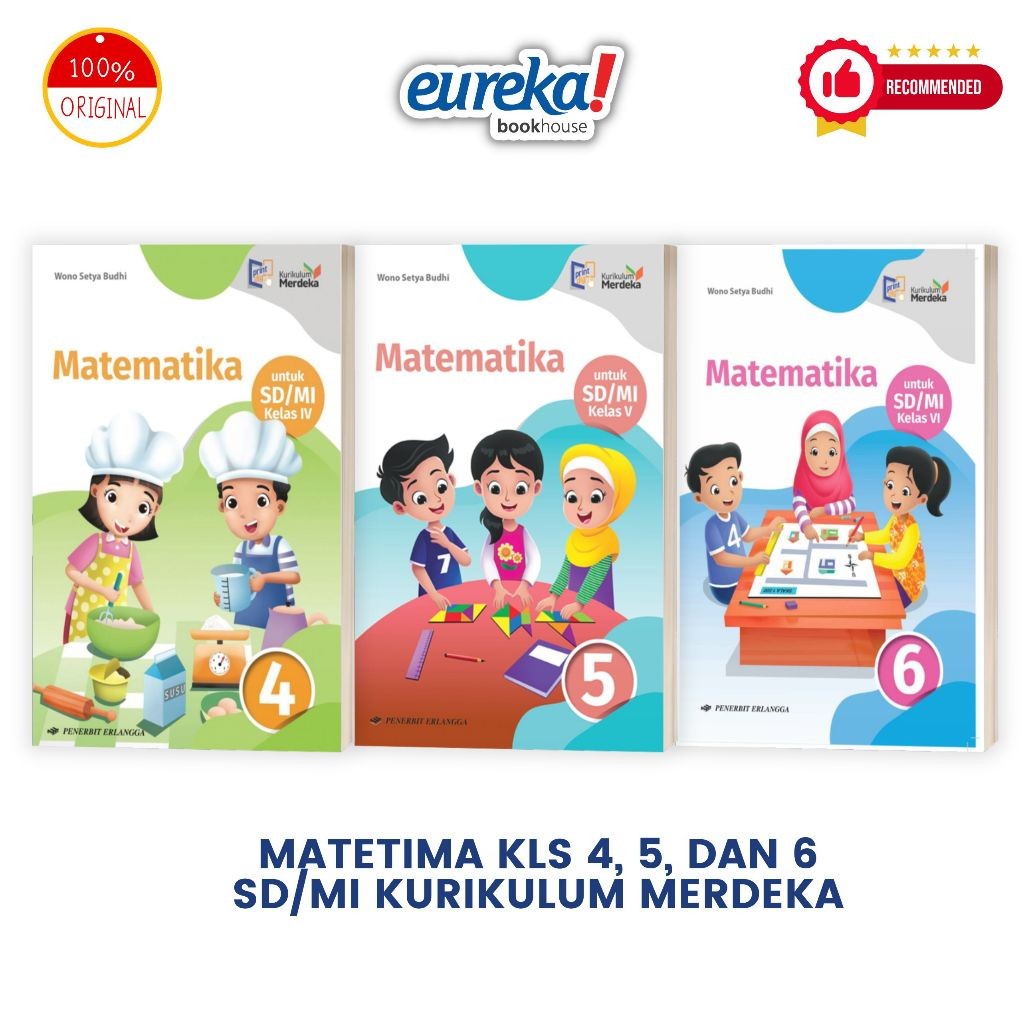 Jual MATEMATIKA SD/MI KELAS 4, 5, DAN 6 - KM (KURIKULUM MERDEKA) - ERLANGGA | Shopee Indonesia