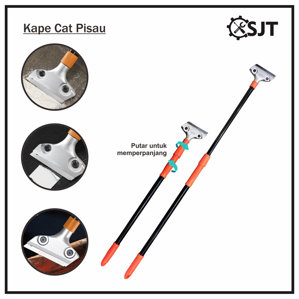 Jual SJT - Kape Cat Pisau Dempul Pengikis Cat Panjang / Alat Pengupas ...