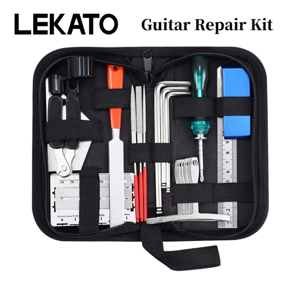 Jual LEKATO 25Pcs Perlengkapan Alat Gitar Aksesoris Gitar Alat ...