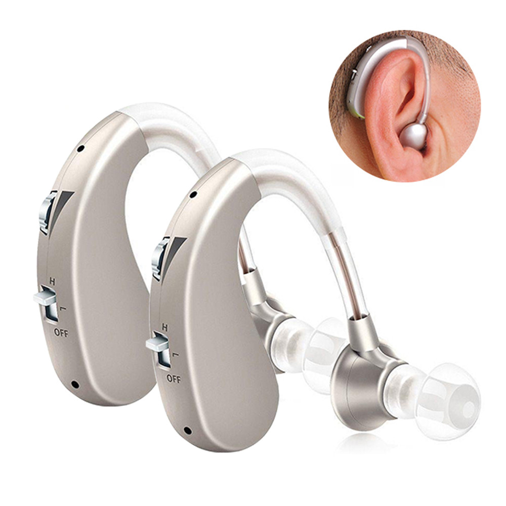 Jual 2025 Best Rechargeable Hearing Aid Adjustable Tone Sound Amplifier ...