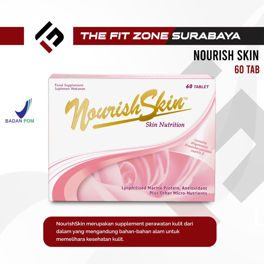 Jual Nourish Skin 60 Tablet Suplemen Skin Nutrition Vitamin Kecantikan ...