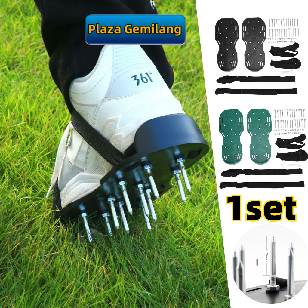 Jual Sepatu Paku Epoxy Spike / Garden Lawn Aerator Sandal Spiked / Full ...