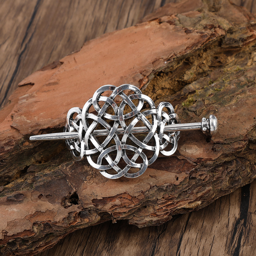 Jual Vintage Viking Celtic Hair Clip Nordic Irish Hair Clip Party ...