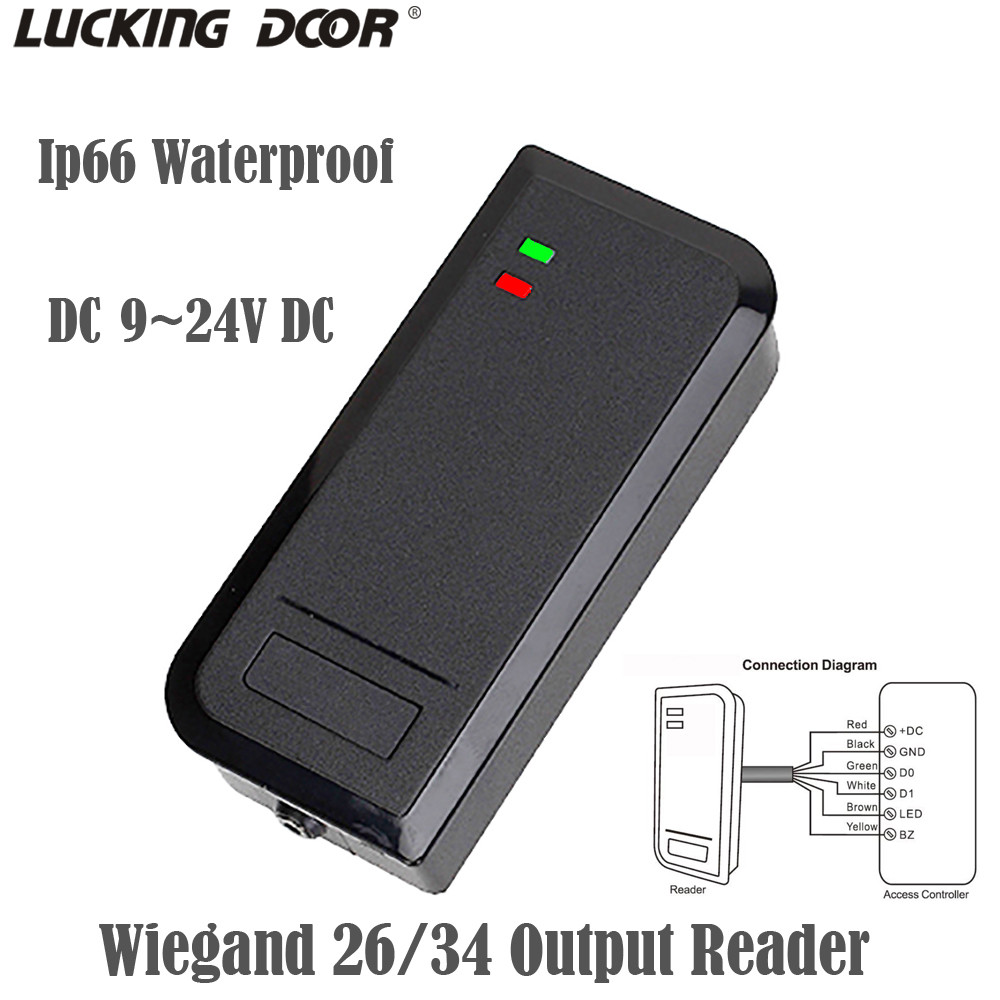 Jual Mini Wiegand Output Proximity Reader Waterproof Rfid Door Access ...