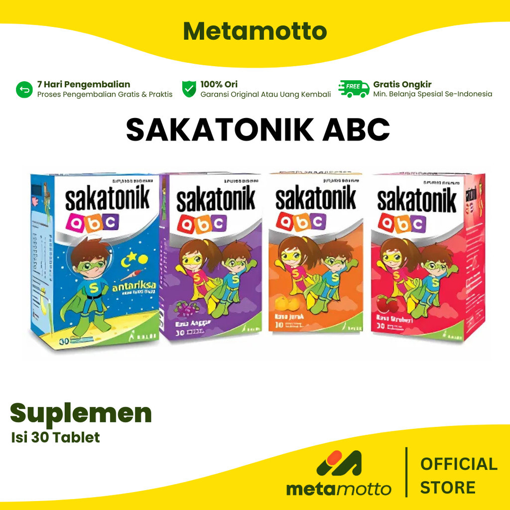 Jual Sakatonik ABC Complete Pack - Multivitamin Anak Semua Rasa Isi 30 ...