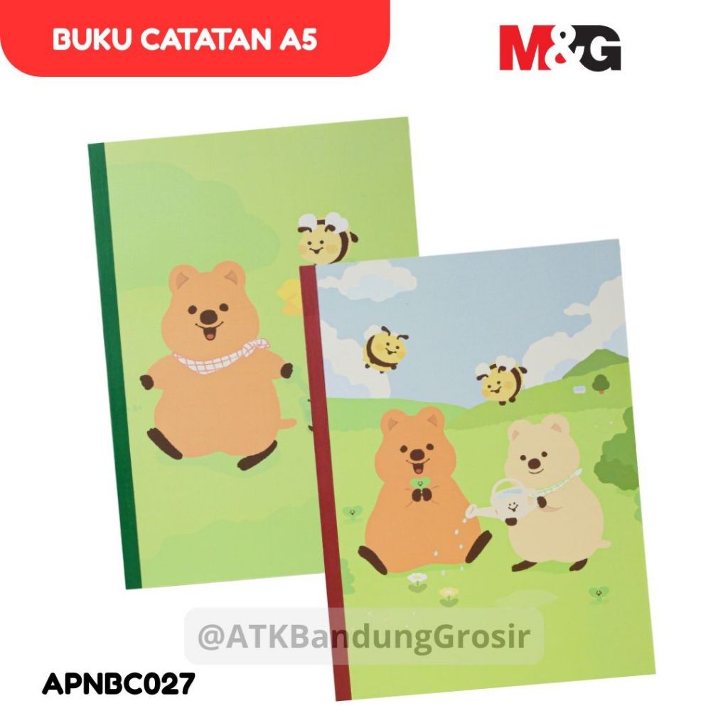 Jual Notebook A5 M&G APNBC027 Kiki Quokka Glue Book Buku Tulis Catatan ...