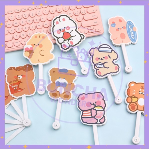 Jual BW PROMO COD Kipas Tangan Ajaib Foldable Lucu Motif Cartoon Tangan ...