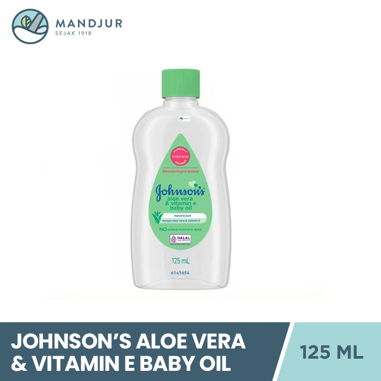 Jual Johnson's Aloe Vera & Vitamin E Baby Oil 125 mL | Shopee Indonesia