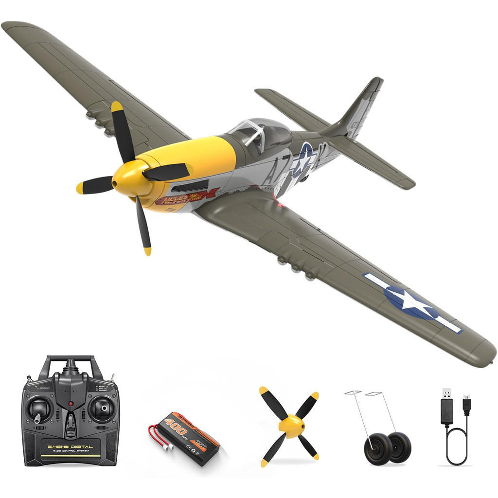 Jual New Volantex P51D Mustang RC Plane 2.4G 4CH 500MM Wingspan EPP ...