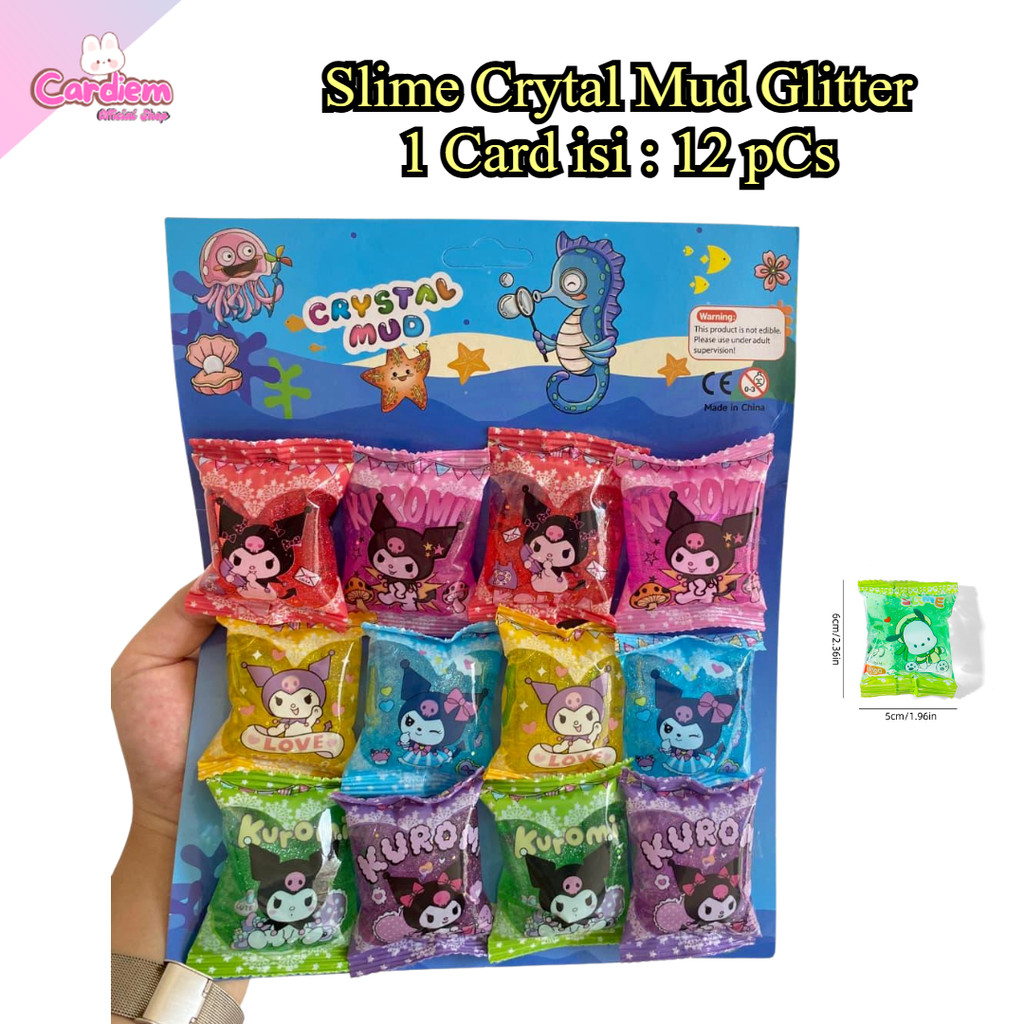 Jual 12 Pcs Slime Warna Warni Glitter Crystal Mud Jelly Mainan Anak Edukasi Anti Stres Lucu ...