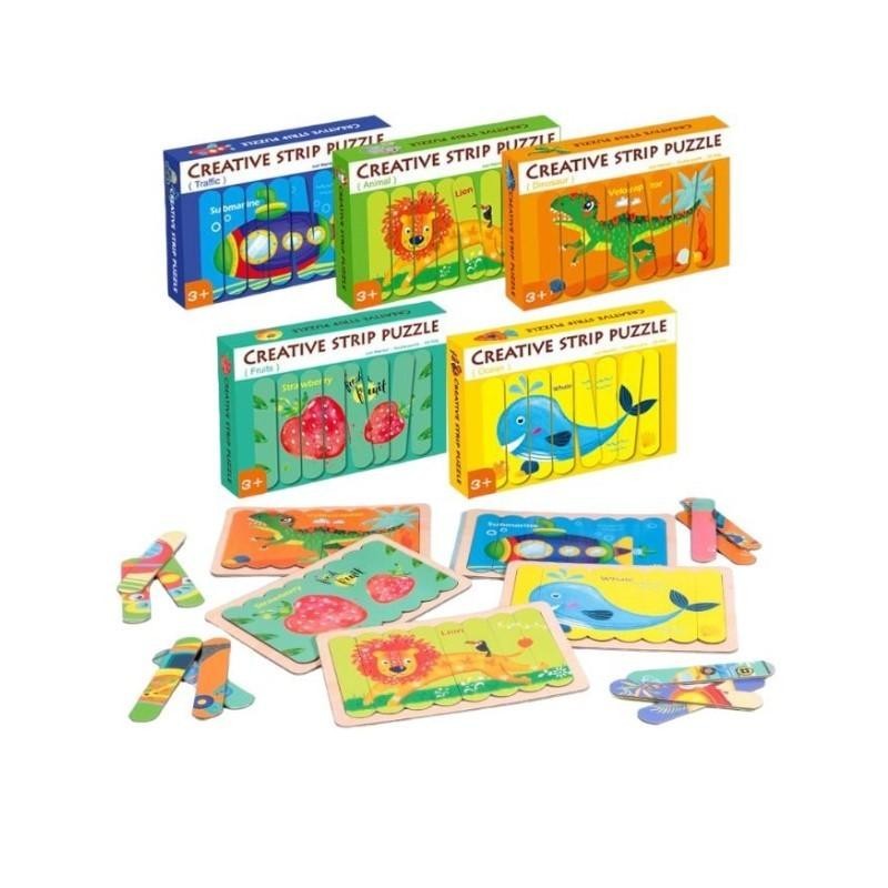 Jual Mainan Edukasi Anak DOUBLE SLIDE ICE-CREAM STICK PUZZLE Batang ...