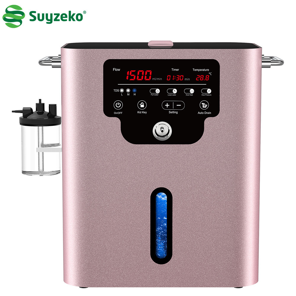 Jual Suyzeko 1500ML Hydrogen Oxygen Inhalation Machine Hydrogen Molecular Gas Therapy Device ...