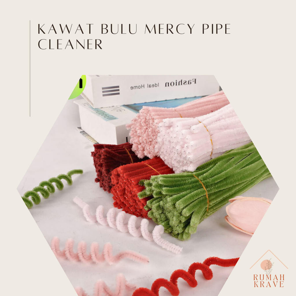 Jual RUMAH KRAVE - (10pcs) Kawat Bulu Mercy Pipe Cleaner Buket Bunga ...