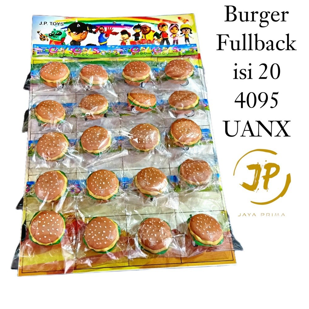 Jual MAINAN ANAK BURGER FULLBACK ISI 20 PCS | Shopee Indonesia
