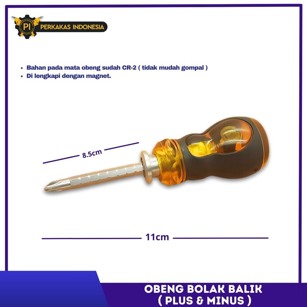 Jual Obeng Cebol Pendek Minimalis Min Plus Bisa Model L Obeng Mini ...