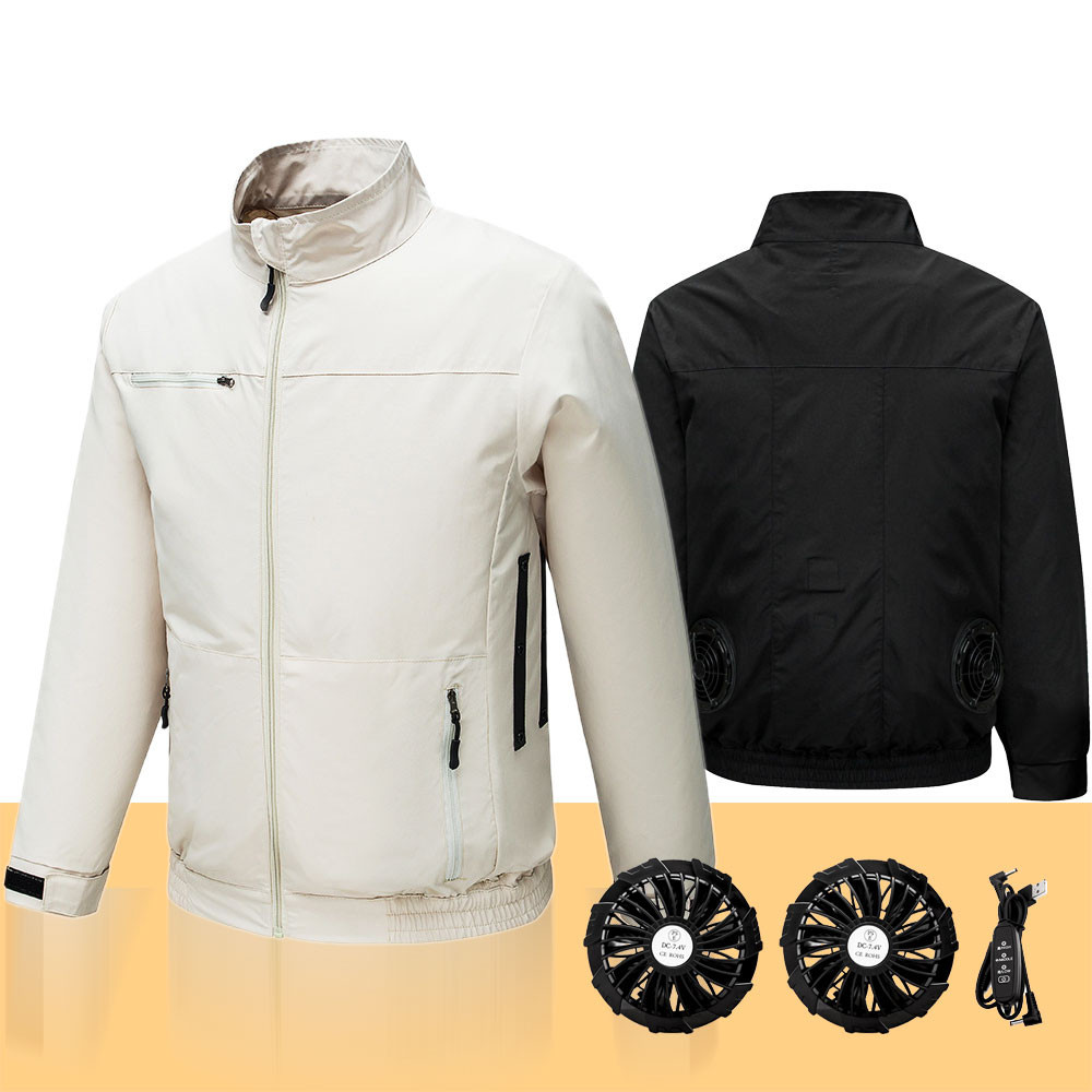 Jual Hot Weather Worker Fan Clothes Men Air Conditioning Clothes Women ...