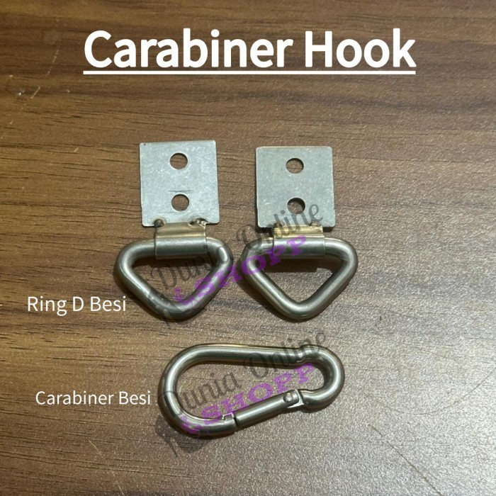 Jual Dunia Online Shopping - Carabiner Hook Stainless + Ring D Untuk ...