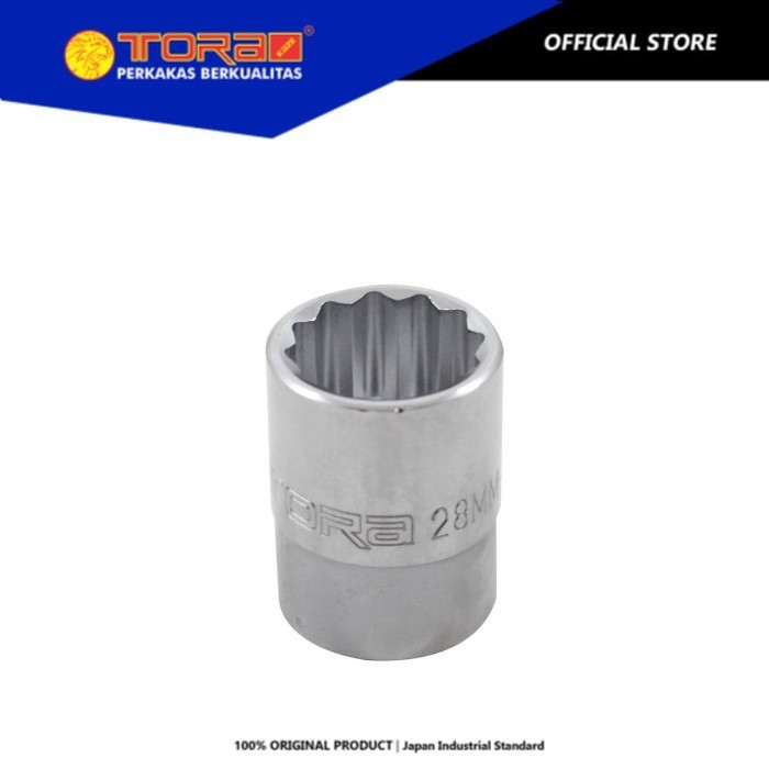Jual TORA Mata Sok 28 mm 3/4 DR 12 PT - Mata Kunci Shock - Socket Hand ...