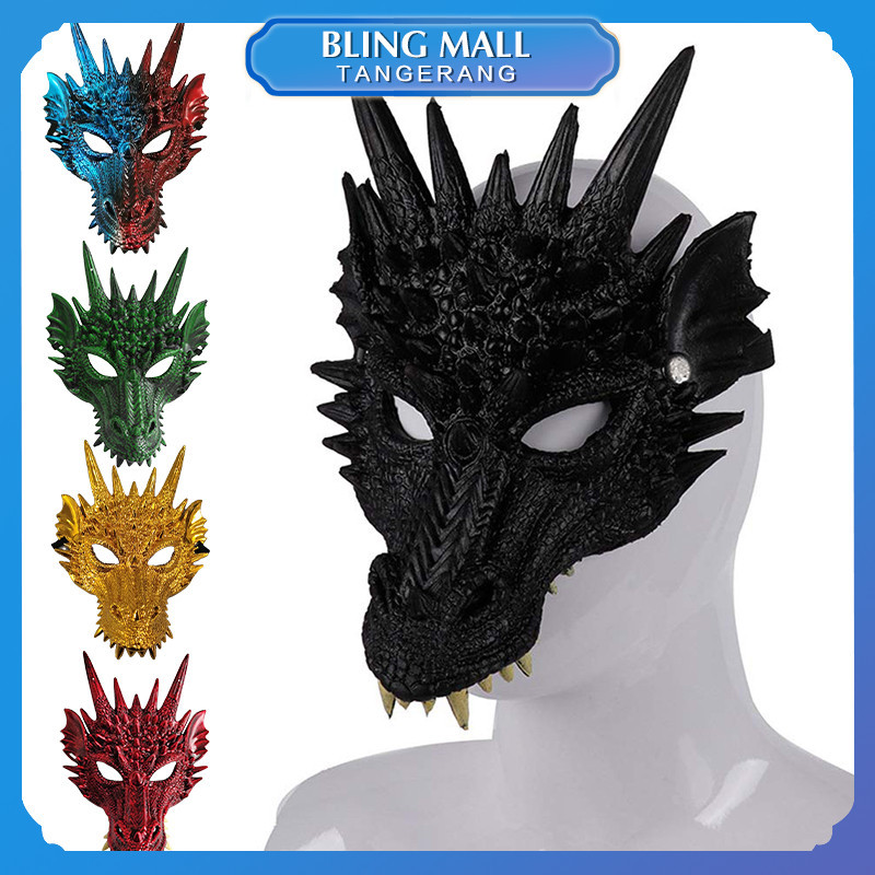 Jual Dragon Mask Plastik Topeng Dragon Hewan Pesta Dewasa COSPLAY ...