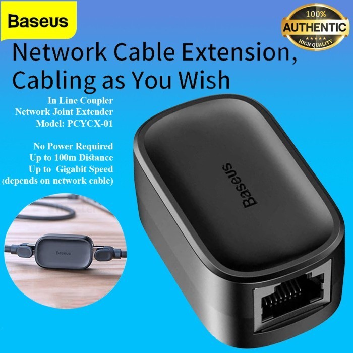 Jual Baseus LAN RJ45 Network Extender High Speed in Line Coupler ...