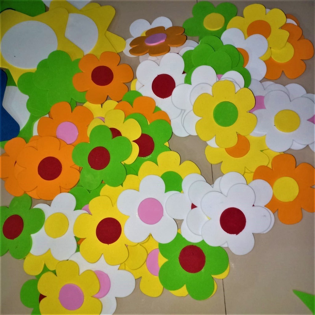 Jual 10 pc Hiasan Dinding TK PAUD PLAYGROUP Bentuk Bunga, hewan, buah ...