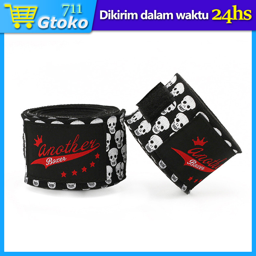 Jual Hand Wraps Boxing Muay Thai Motif Tengkorak Skull Handwrap Tinju ...