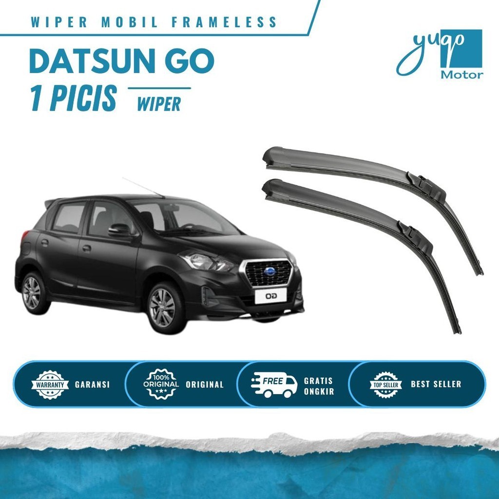 Jual Wiper Mobil Frameless Datsun Go 1 Pcs Tanpa Rangka Besi Model ...
