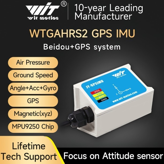 Jual WitMotion WTGAHRS2 10-axis GPS-IMU Navigation System, Bulit-in ...