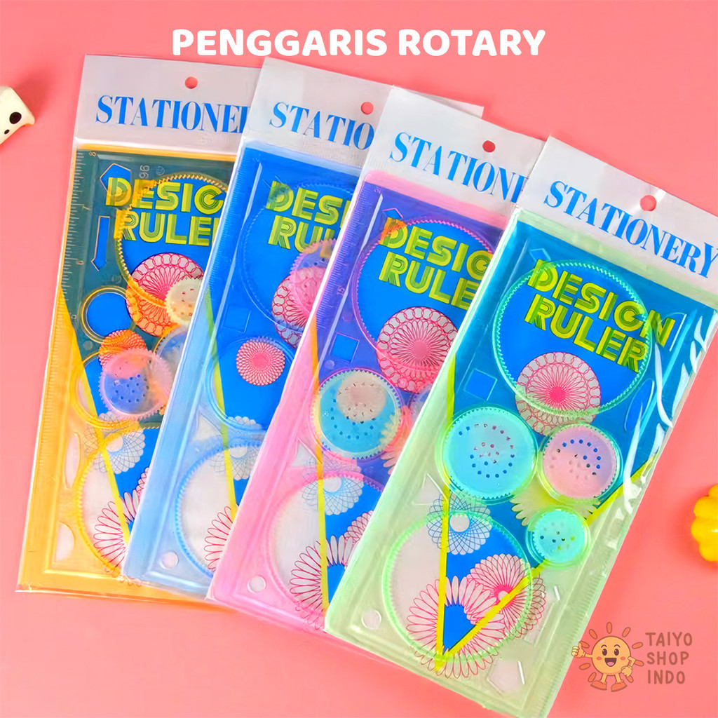 Jual TAIYO Penggaris Rotary Ruler Spirograph Measure Spirograf Berputar ...