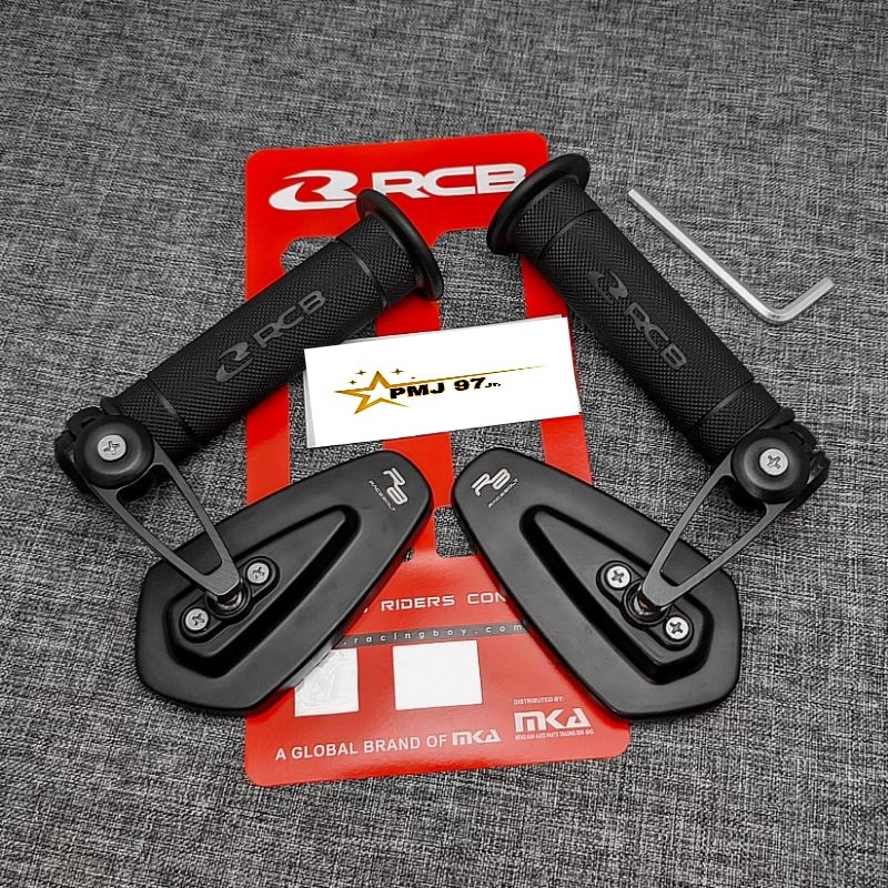 Jual [Paket] Handgrip Sarung Gas RCB RACING BOY HG55 Original + Spion ...