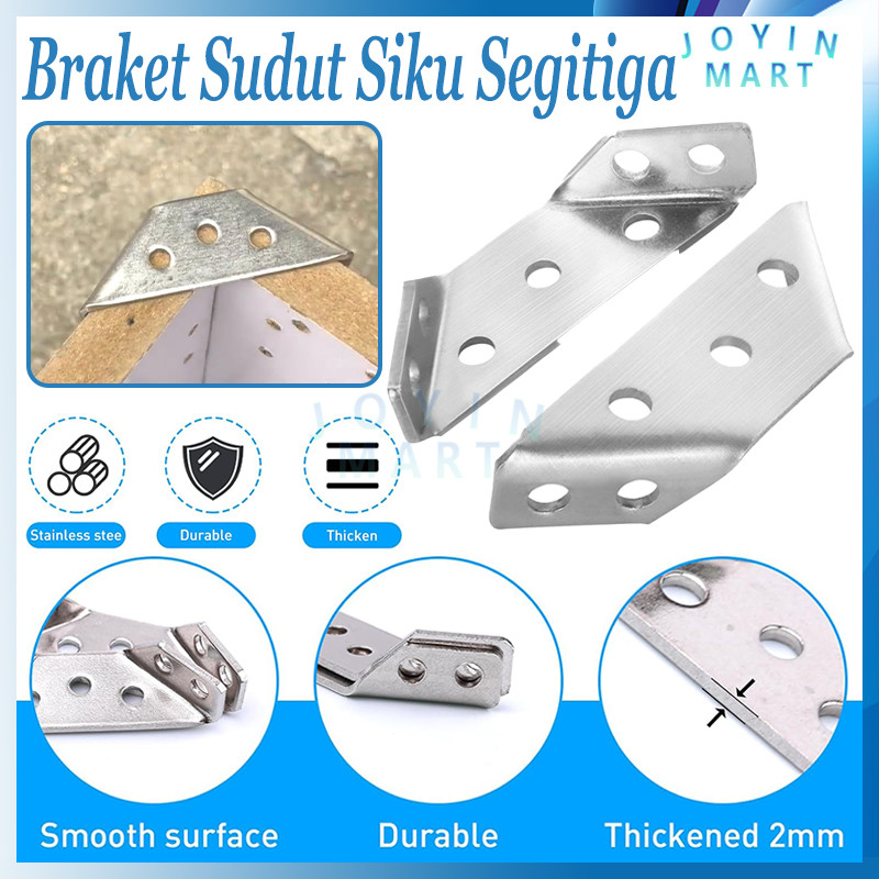 Jual Bracket Konektor Sudut/Braket Sudut Siku Segitiga/Bracket Siku ...