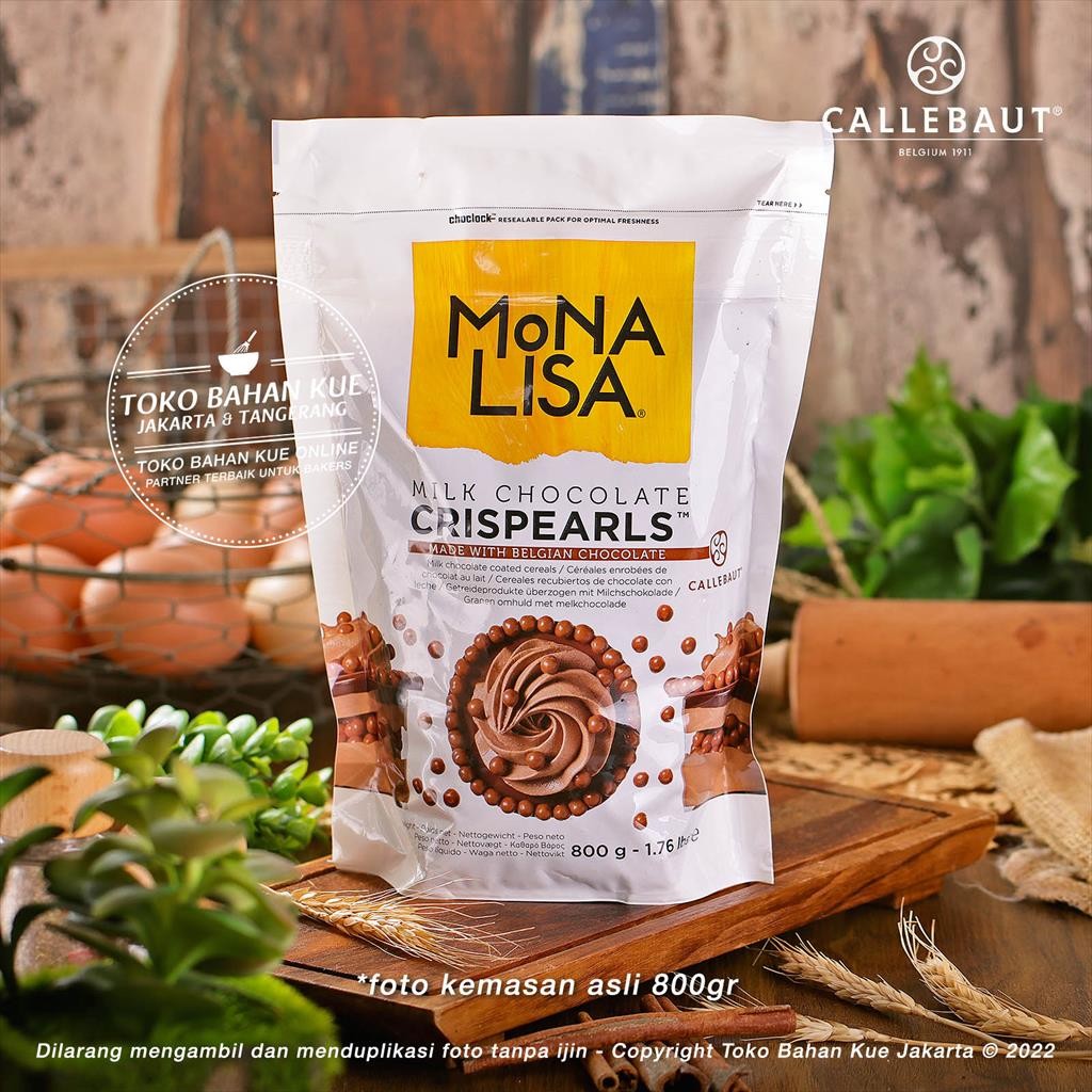 Jual Monalisa Crispearls Milk 800gr Callebaut Chocolate Crispy Mona ...