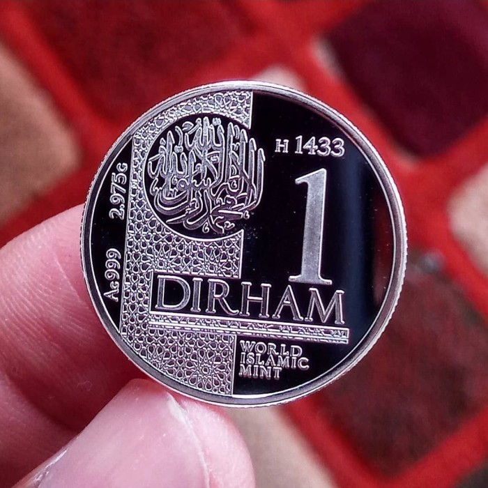 Jual LOGAM MULIA 1 DIRHAM WAKALA KESULTANAN TERNATE KOIN PERAK MURNI ...