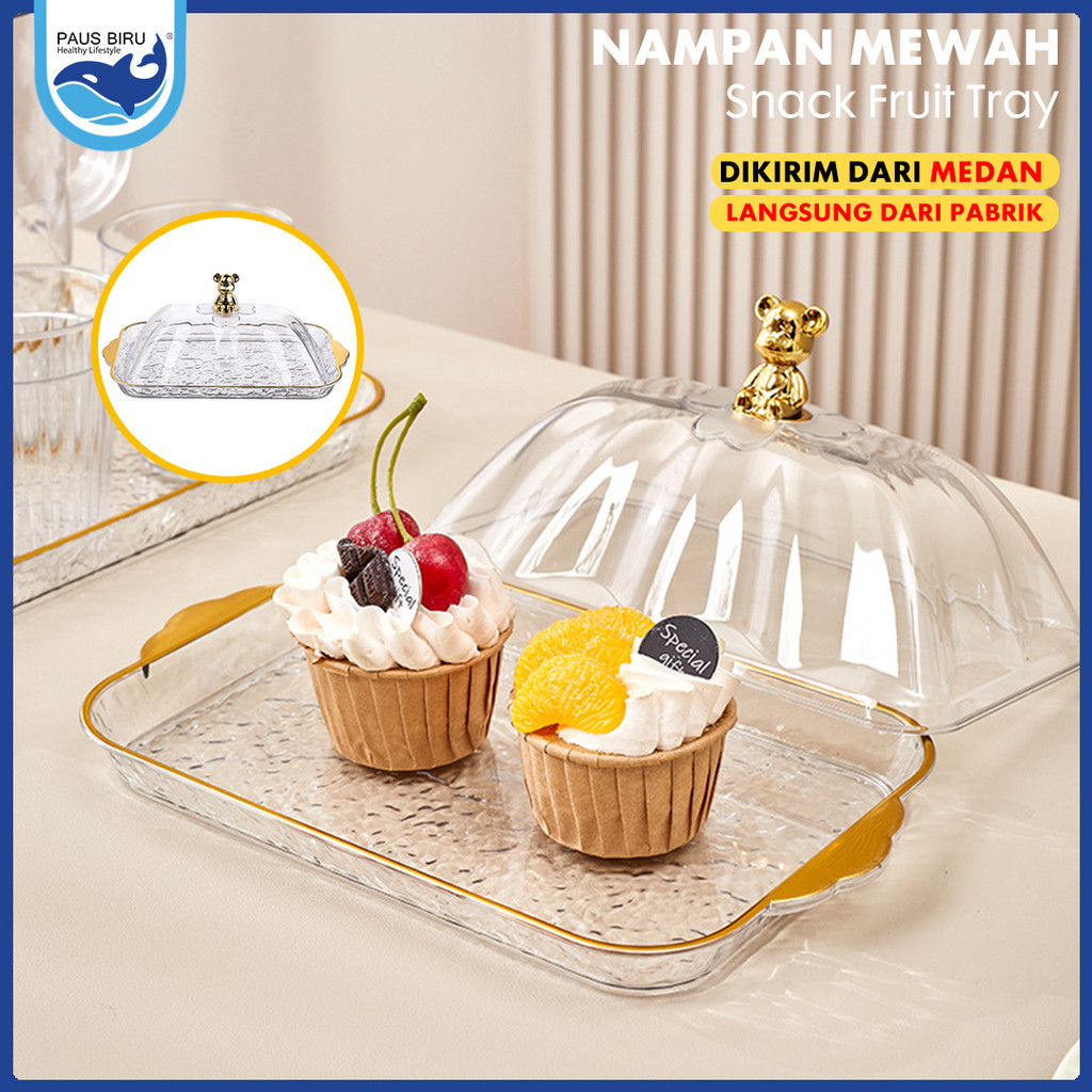 Jual Paus Biru - Dekorasi Nampan Tray Mewah Nampan Dengan Pegangan ...