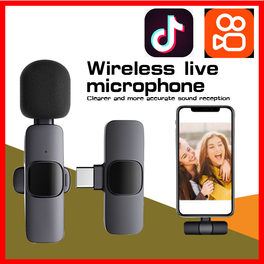 Jual Portabel Audio Video Pembuatan Rekaman K8 Clip On Professional Mic ...