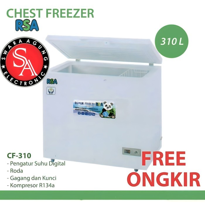 Jual Chest Freezer 310 Liter RSA Type: CF-310 (Khusus Daerah Medan ...