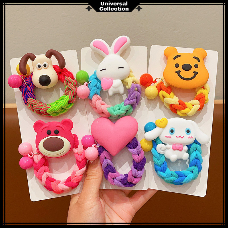 Jual IKAT RAMBUT ANAK MODEL KARET KEPANG MOTIF KARTUN LUCU / KUNCIRAN ...