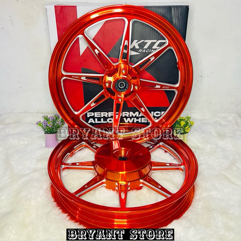 Jual VELG KTC RACING ORIGINAL HYPERCHROME TWO TONE CNC RING 14 ALLOY WHEELS PALANG 8 14x185 ...
