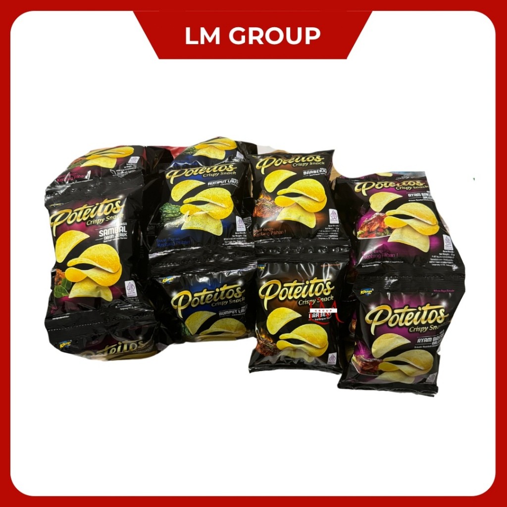 Jual Poteitos Crispy Snack Keripik Kentang 1 Renceng Isi 10 pcs @12gr ...