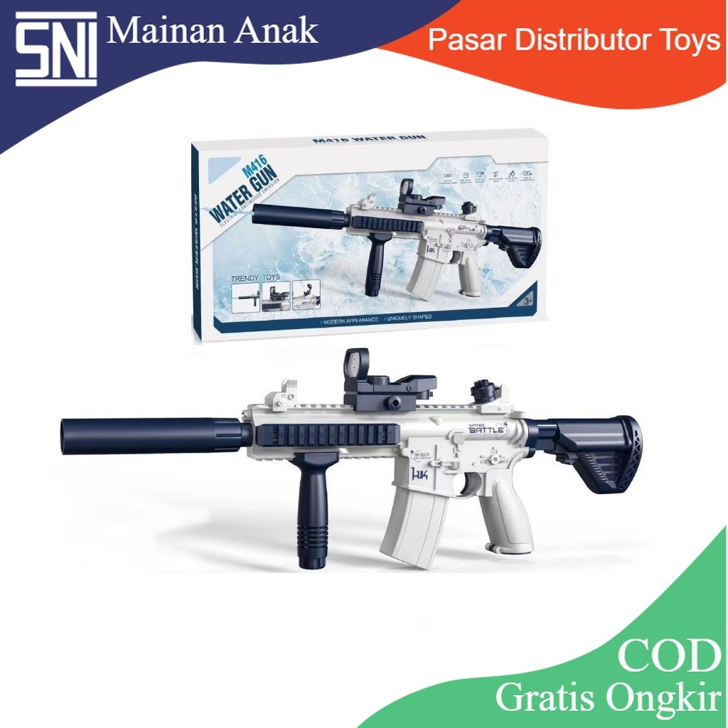 Jual Mainan Anak M416 WATER GUN ELECTRIC Mainan Tembakan Elektrik Air Anak Mainan Anak Perempuan ...