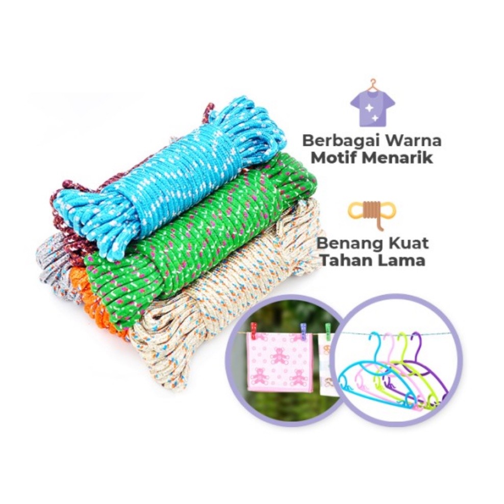 Jual TALI TAMBANG JEMURAN NILON ANTI SELIP | Shopee Indonesia