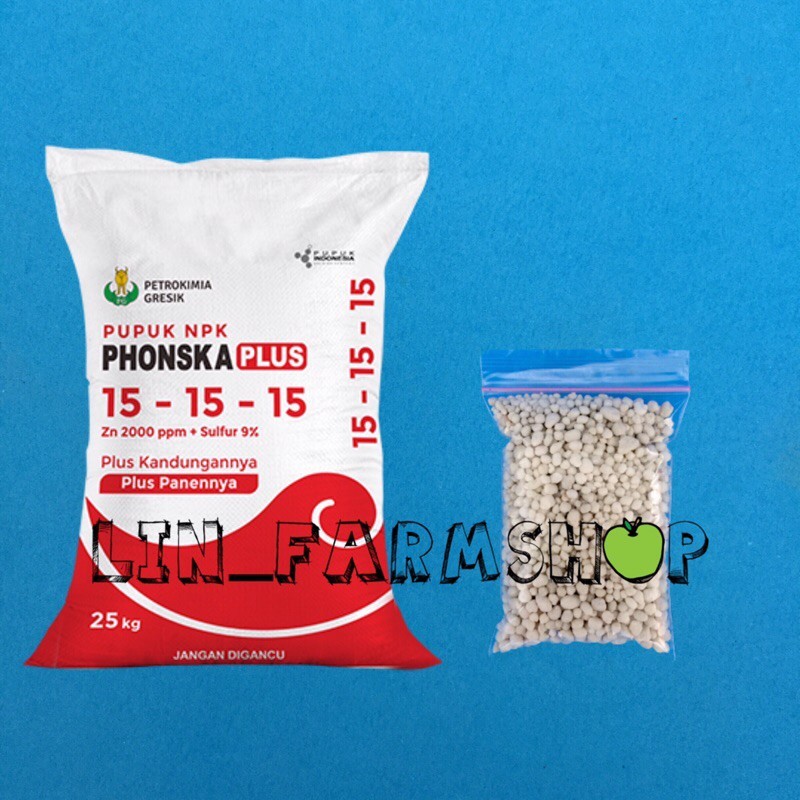 Jual PUPUK NPK PHONSKA PLUS 15-15-15 500 GRAM ( REPACK ) | Shopee Indonesia