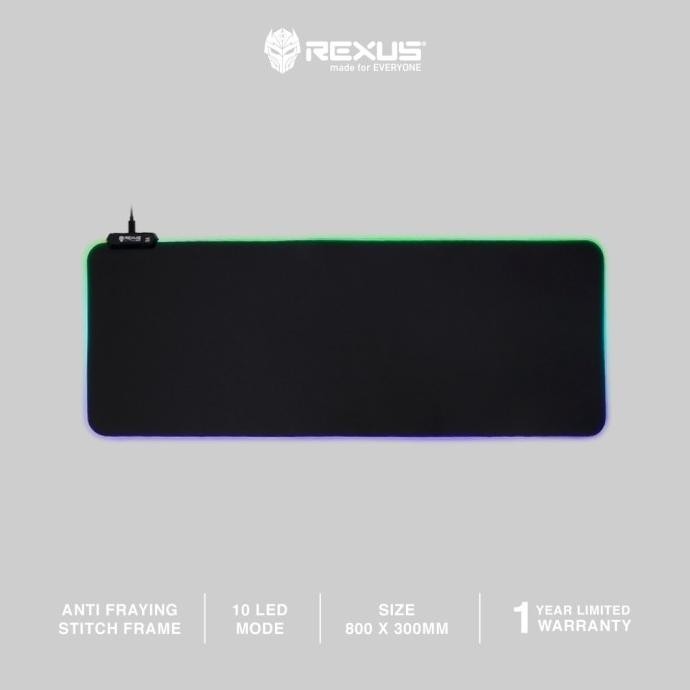 Jual Rexus TR3 TR-3 RGB Mousepad Deskmat Gaming Desk Mat Mouse Pad Anti ...