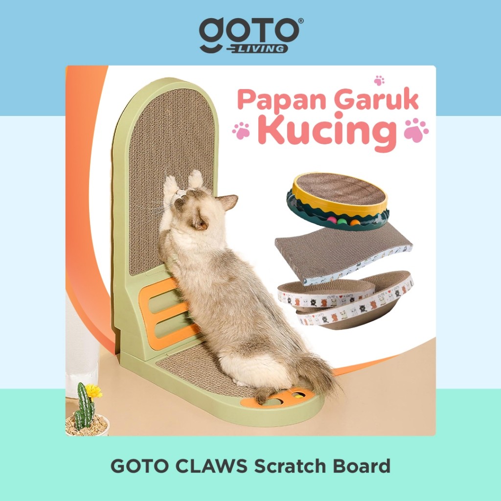 Jual Goto Claws Papan Garukan Kucing Scratch Board Cakaran Hewan ...