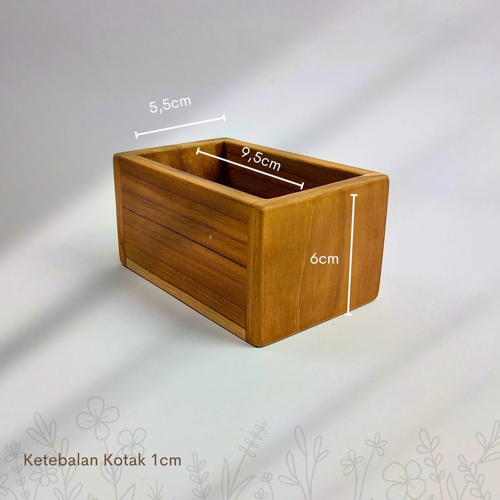 Jual Kotak Jati dan Sawo Coaster Muat 5 pcs Model Full Kotak 11x7,5 cm ...